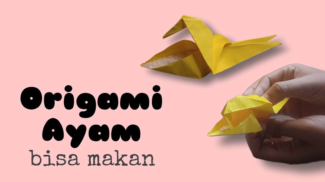 Pecking Chicken Origami | Cara membuat ayam kertas bisa makan - YouTube