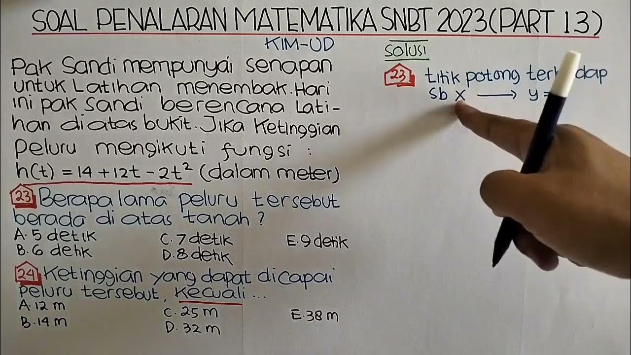 SOAL PENALARAN MATEMATIKA SNBT 2023 | PART 13 - YouTube
