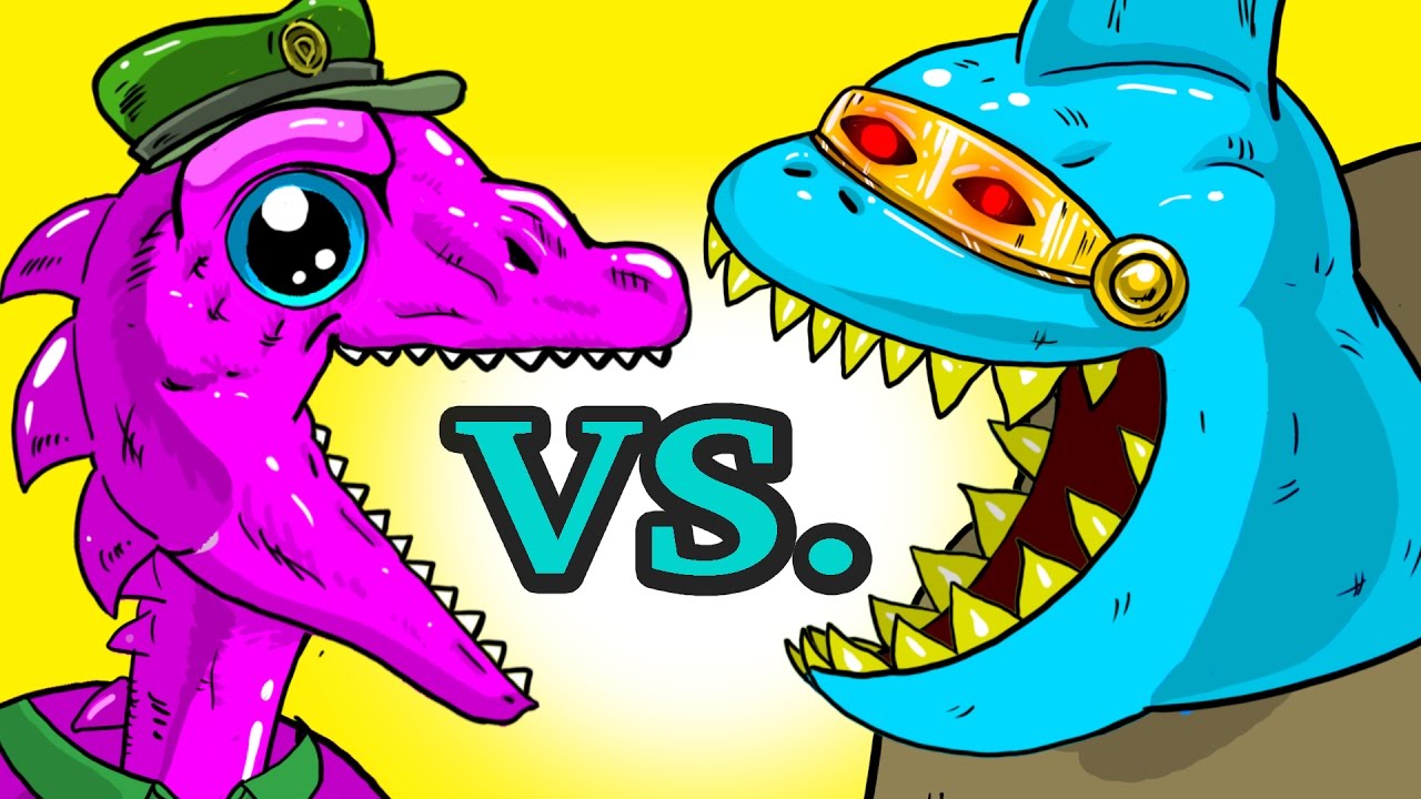 'My Cute Shark Attack Cartoon' #40 (Dino Vs. Boxing Glove Shark ! +BEST ...