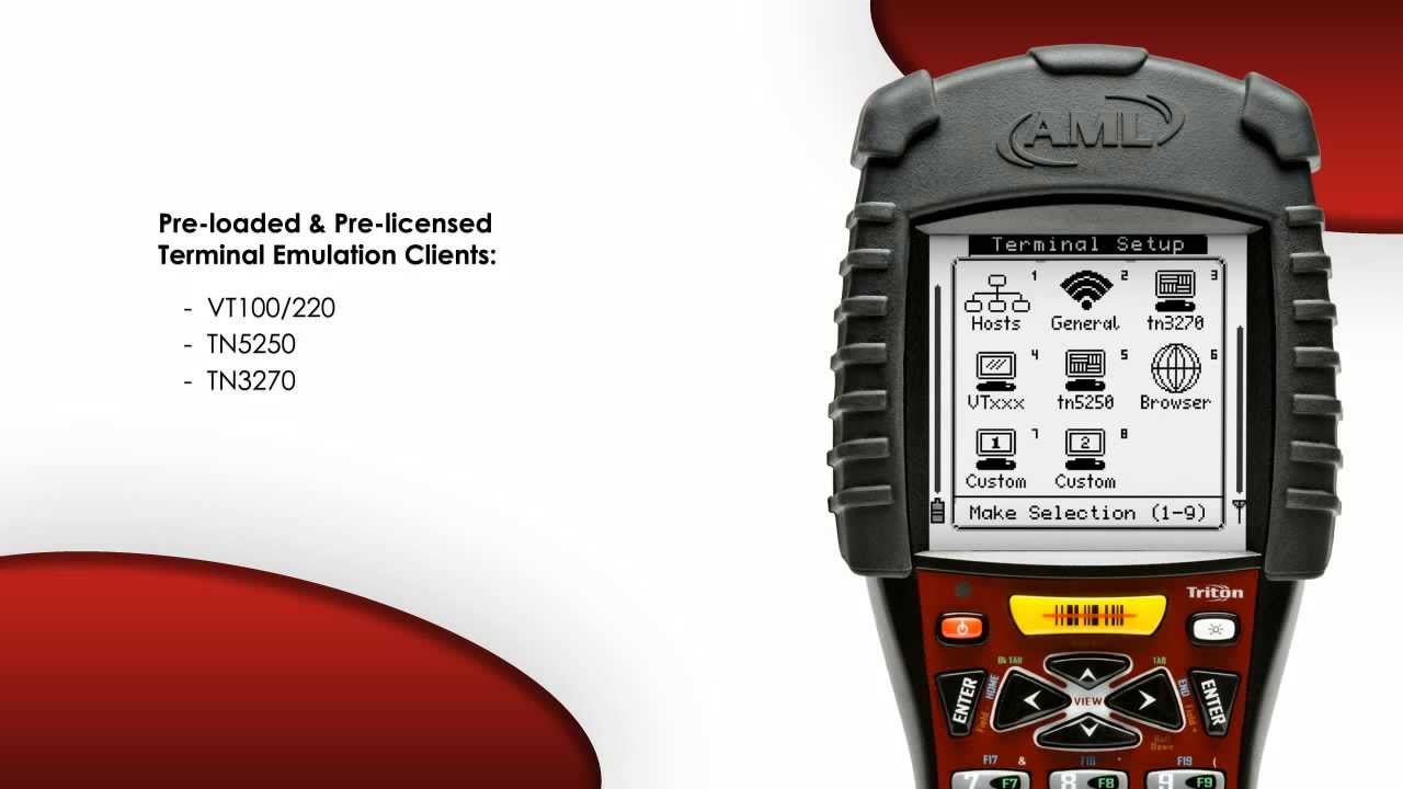 AML Triton Wireless Handheld Terminal - YouTube