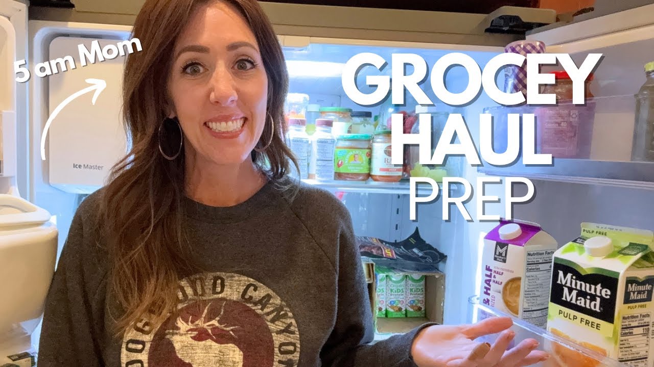 Grocery Haul PREP + 5am Mom life of 5 - YouTube