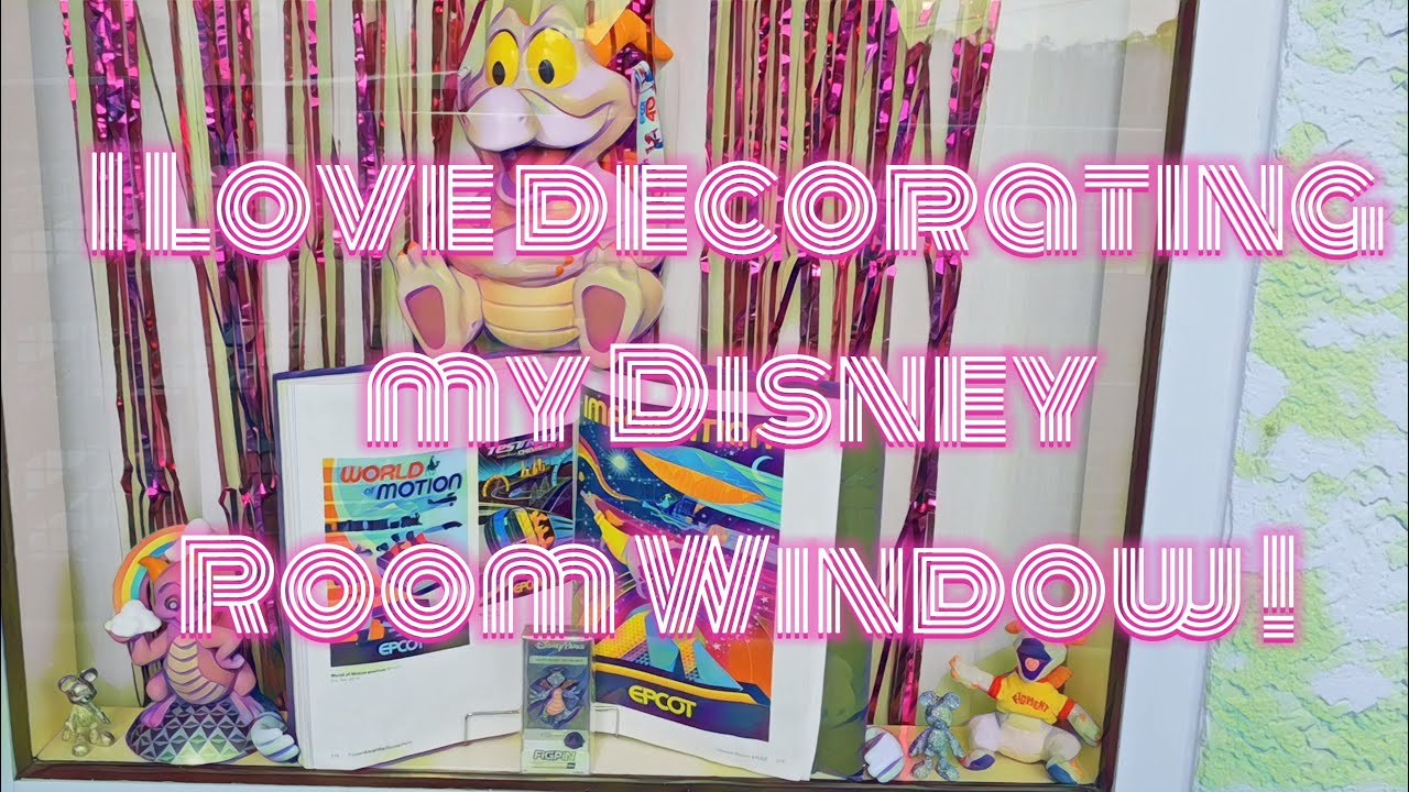 Decorating Disney Resort Window Figment! - YouTube