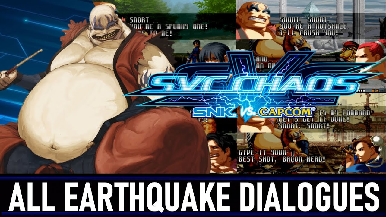 SVC Chaos: SNK VS Capcom - All Earthquake Dialogues - YouTube