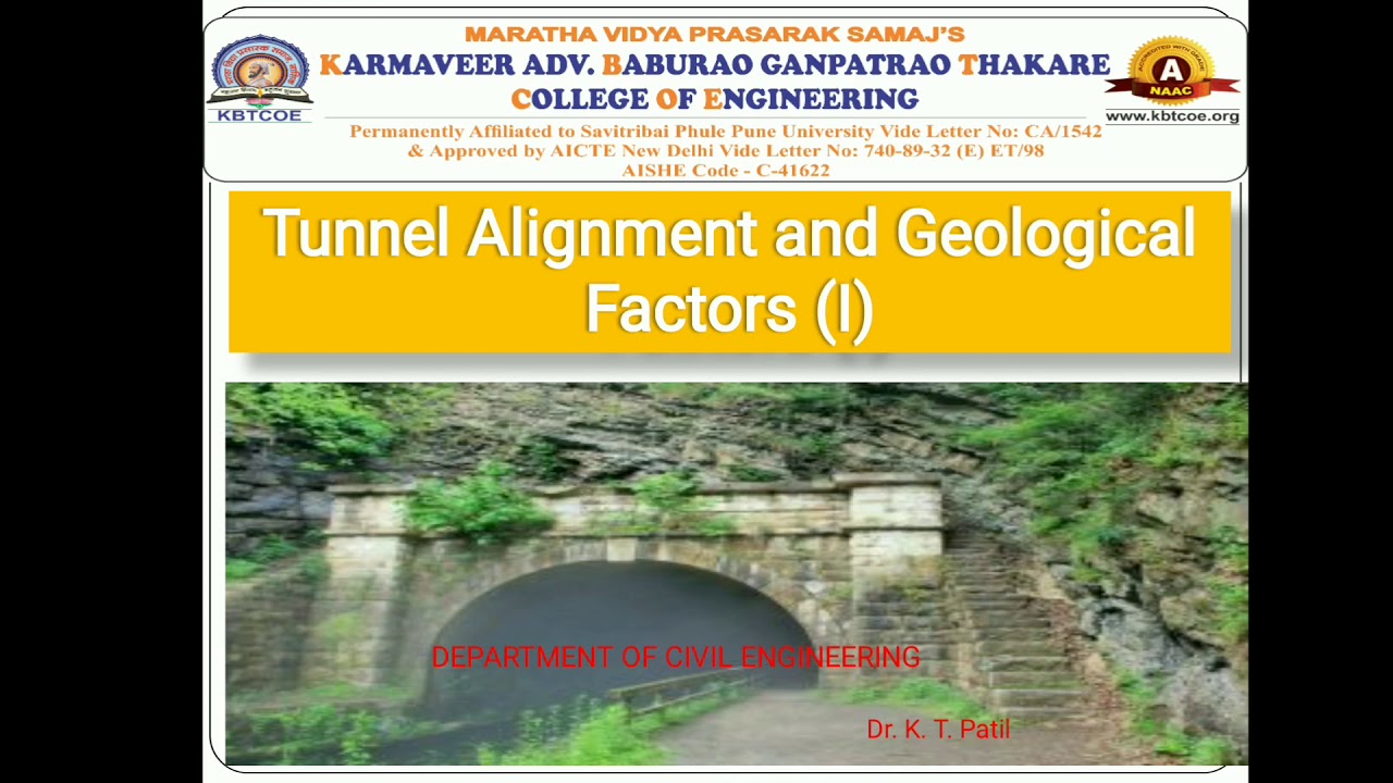 Tunnel Alignment and Geological Factors (I) - YouTube