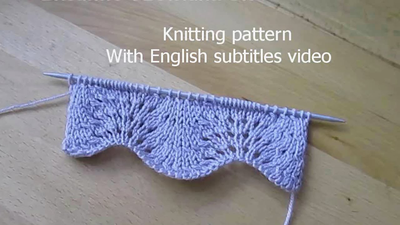 Waves knitting pattern @VasilisaCatherine - YouTube