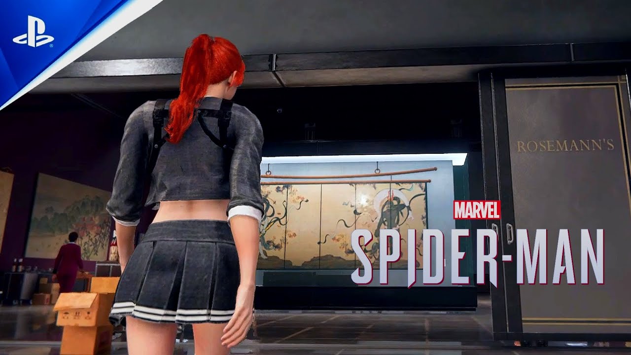 New Mary Jane Schoolgirl Cute Mj Physics In Marvels Spider Man Remastered Pc Mod Youtube