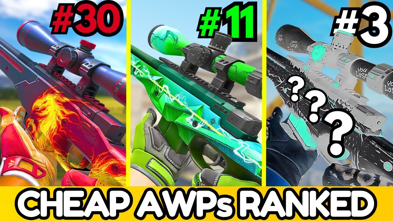 Ranking Every CHEAP AWP Skin in CS2 from Worst To Best (ALL AWPs Under ...