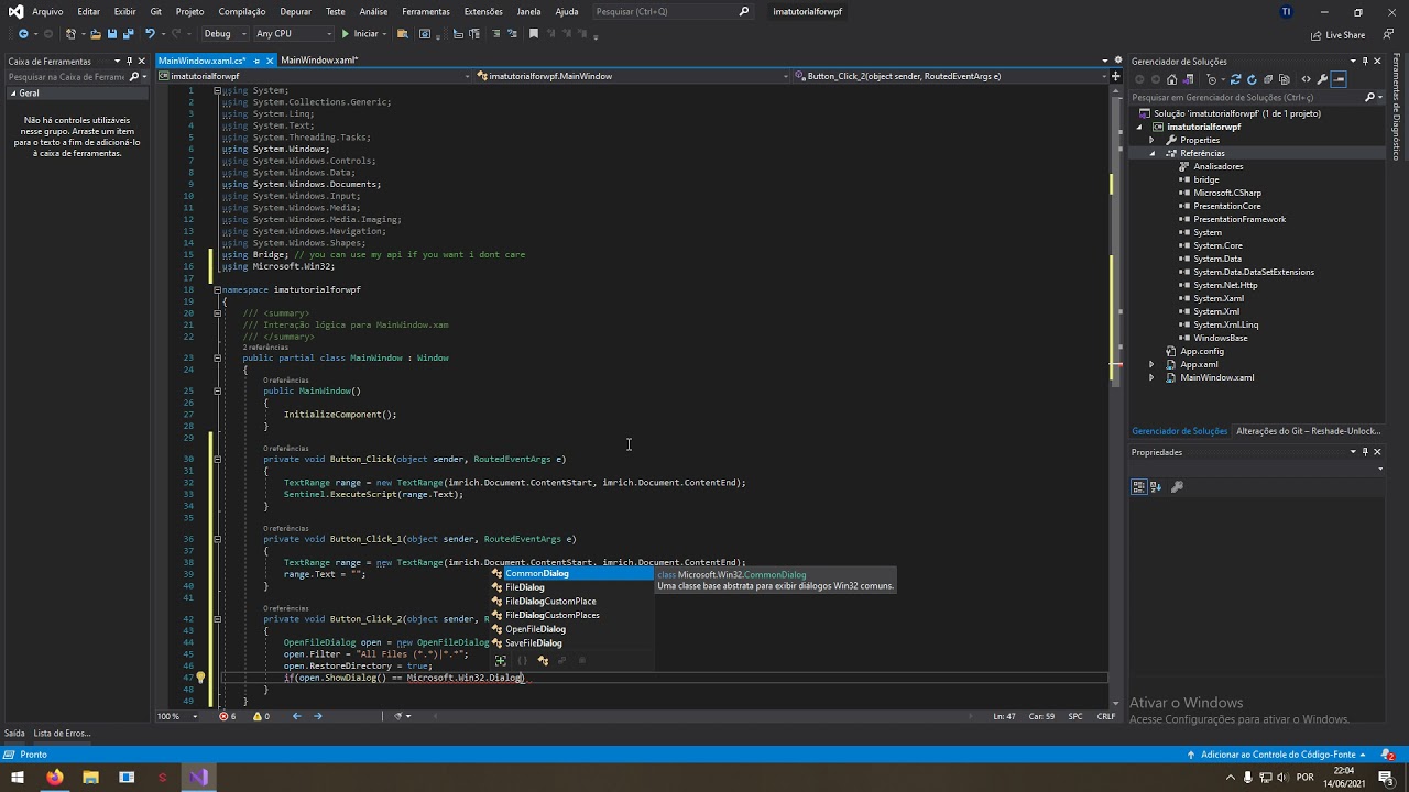 Tutorial for making sentinel custom ui with WPF - YouTube