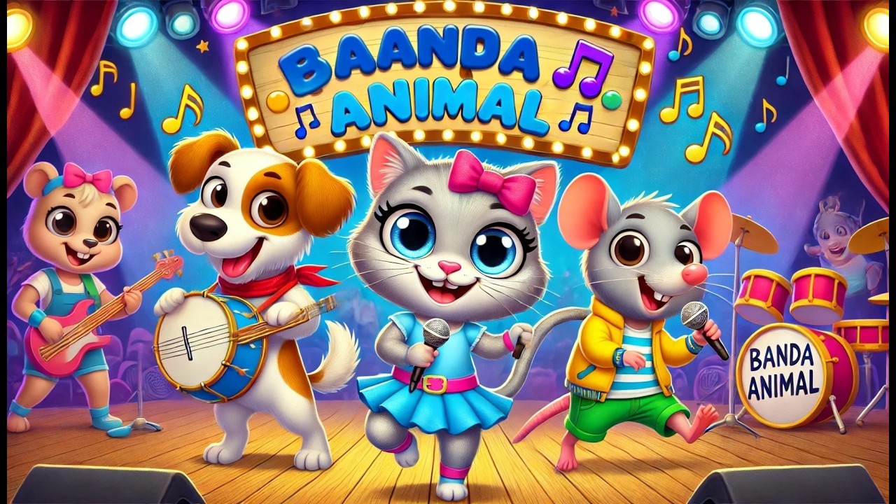La Banda Animal ¡No Pares de Bailar! 🐶🐱🐭 Canción Infantil Divertida ...