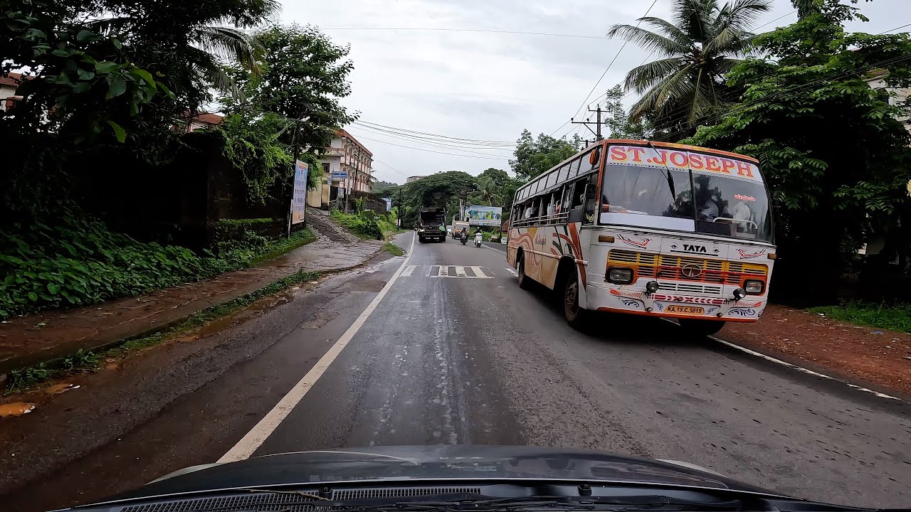 Nanthoor to moodbidri Road Rainy season 2023 - YouTube