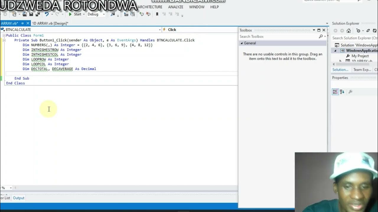 2 dimension array programming - YouTube