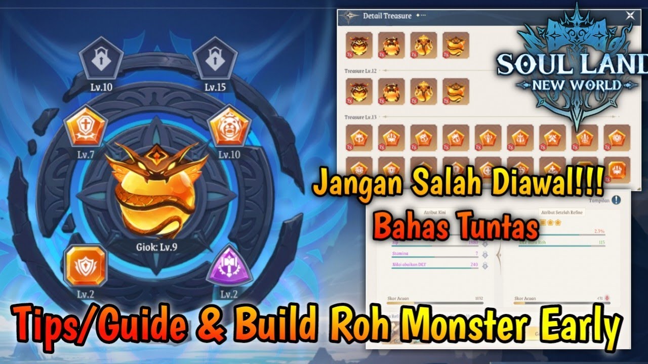 Tips/Guide & Build Roh Monster Di Early Game!! - Soul Land New World ...