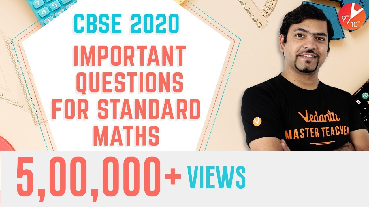 CBSE Class 10 Standard MATHS Important Questions CBSE 2020 Maths cbse-class-10-standard-maths-important-questions-cbse-2020-maths