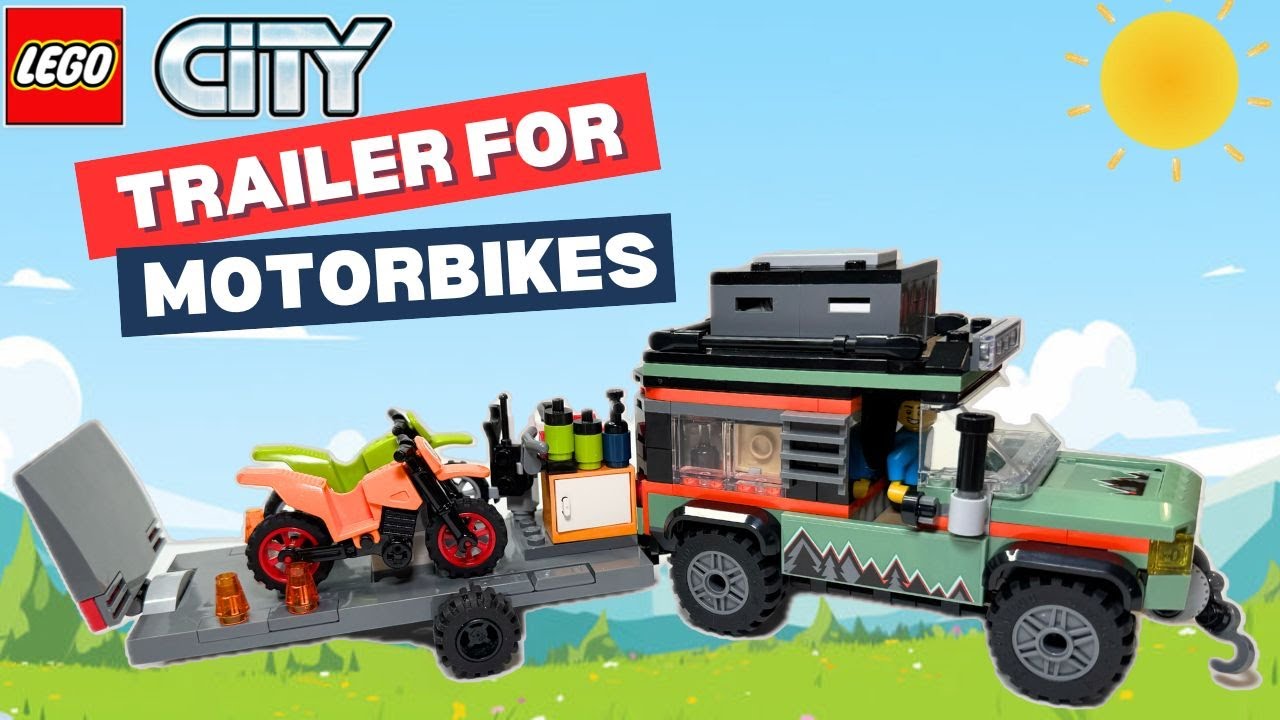 How To Build LEGO Trailer for Motorbikes | DIY Tutorial - YouTube