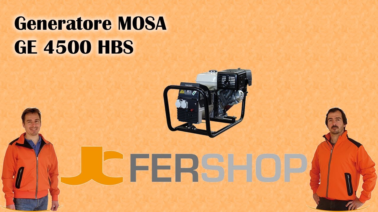 Generatore Mosa GE 4500 HBS - YouTube