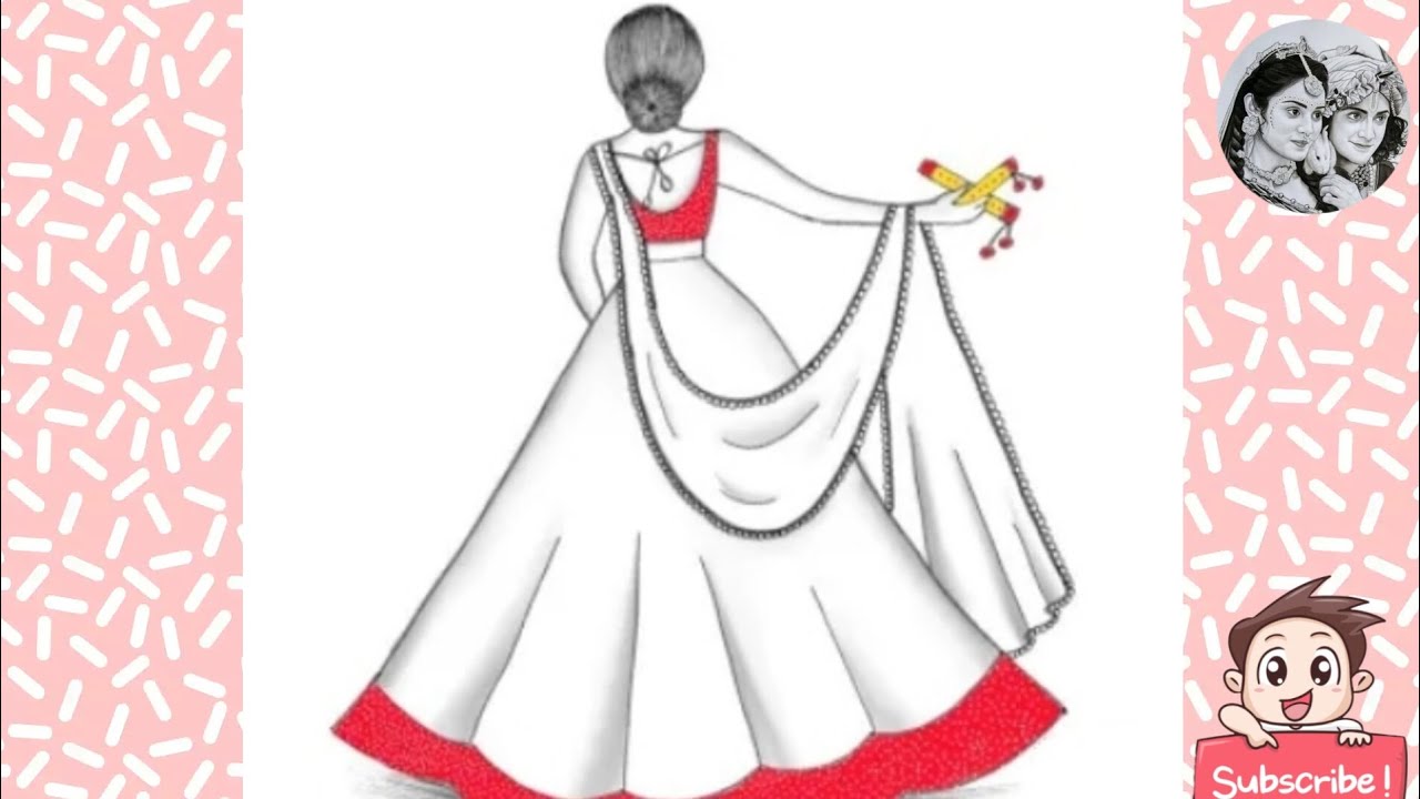 How to make Dandiya Girl / Garba dancing Girl Craft / Navratri DIY ...