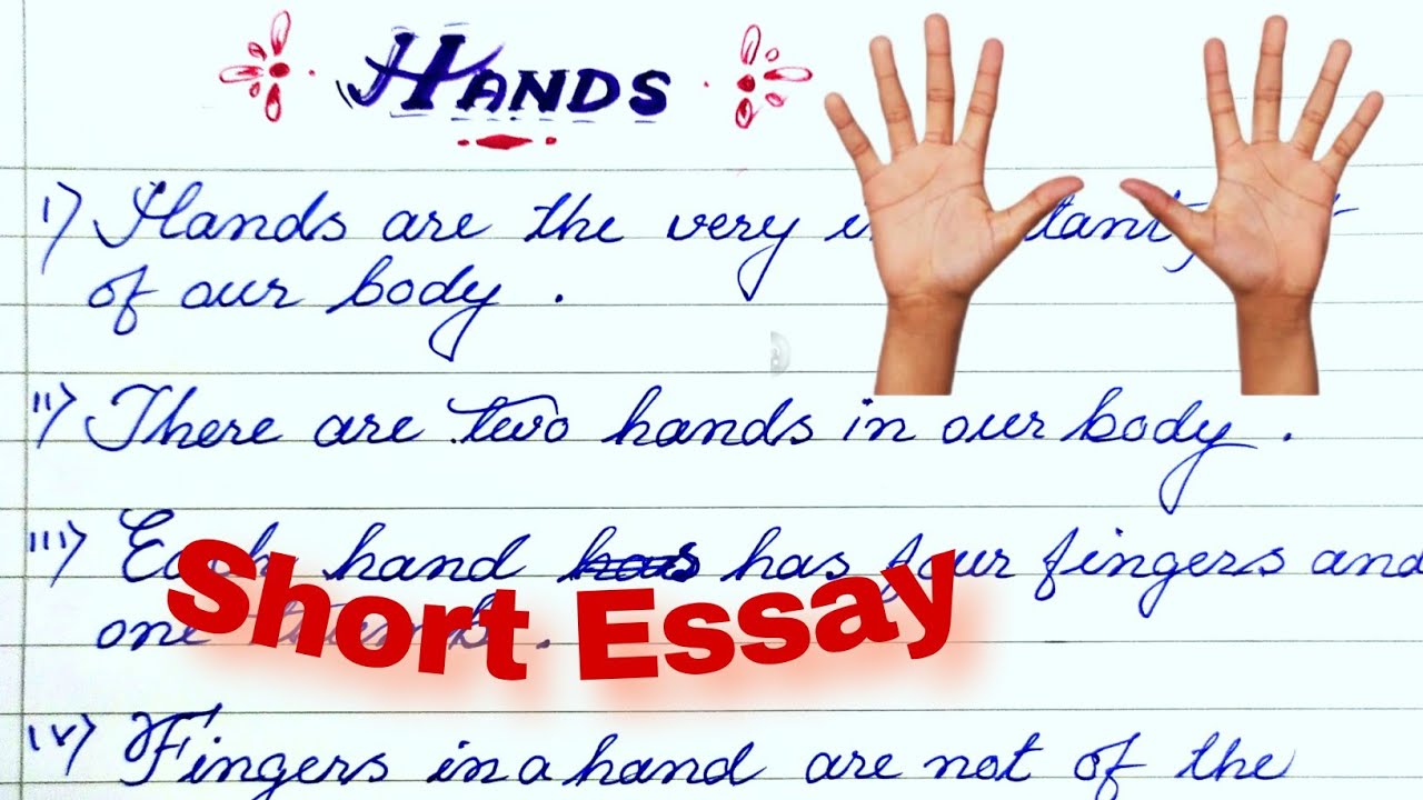 My hands essay | Hand information in English | 10 lines on hands ...