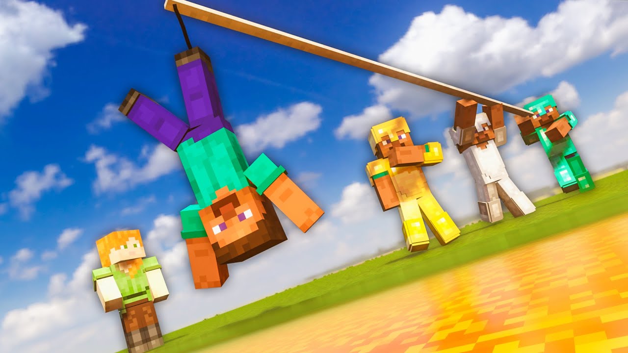 Experiments with Steve and Minecraft mobs | Compilation | Episode 1 ...