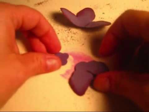 How to Make a Paper African Violet - YouTube