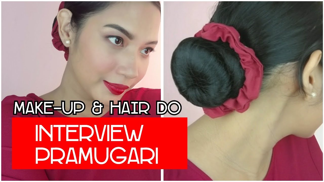 Make-Up Interview Pramugari (Tutorial Makeup & Hair Do) - YouTube