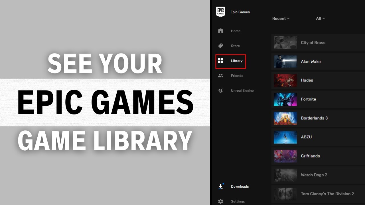 How To See Your Library on Epic Games Website [EASY!] - YouTube