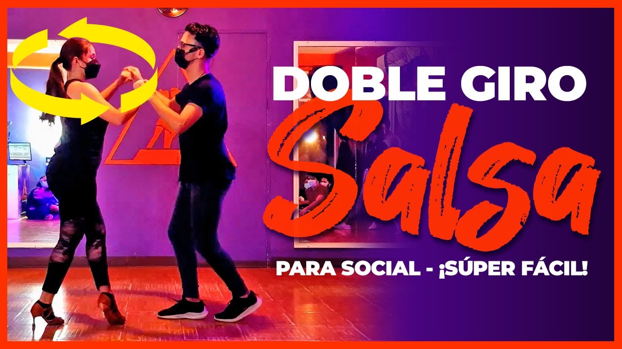¡Doble giro al bailar #salsa sin lastimar a la chica ni perder el ...
