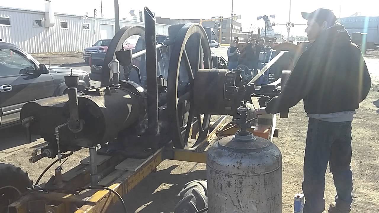 15 HP Reid on prony brake - YouTube