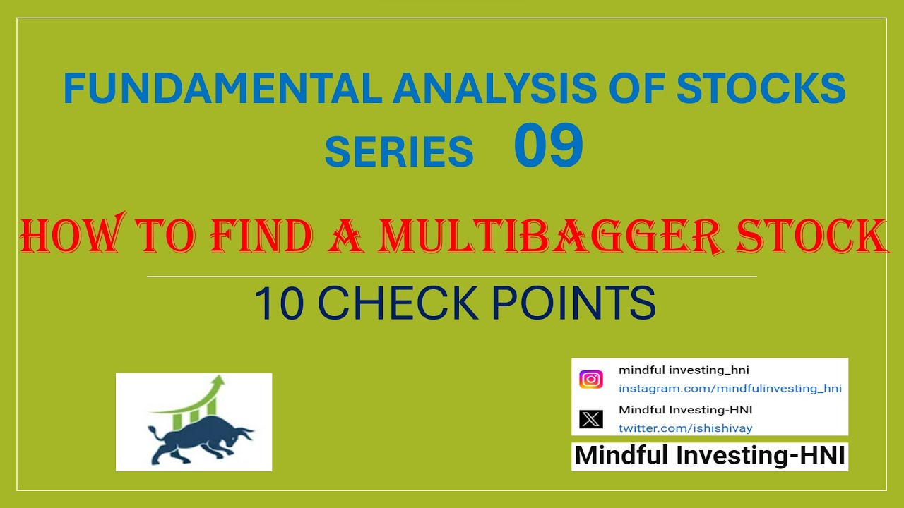 How to find a Multi-Bagger Stock | 10 Fundamental Check points before ...