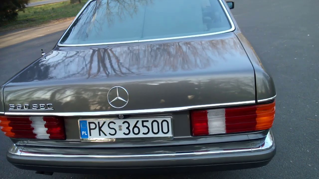 Mercedes SEC500 efi 1988r - YouTube