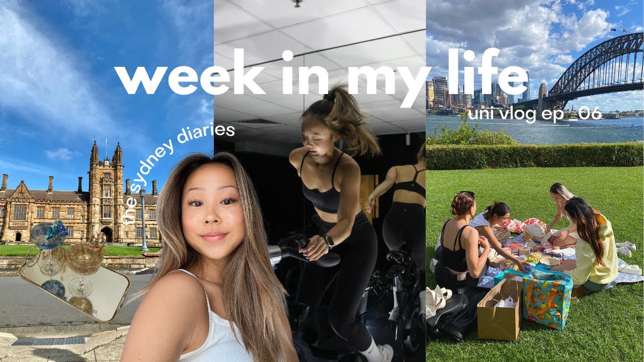 week in my life as a usyd student + spin instructor | uni vlog, what i ...