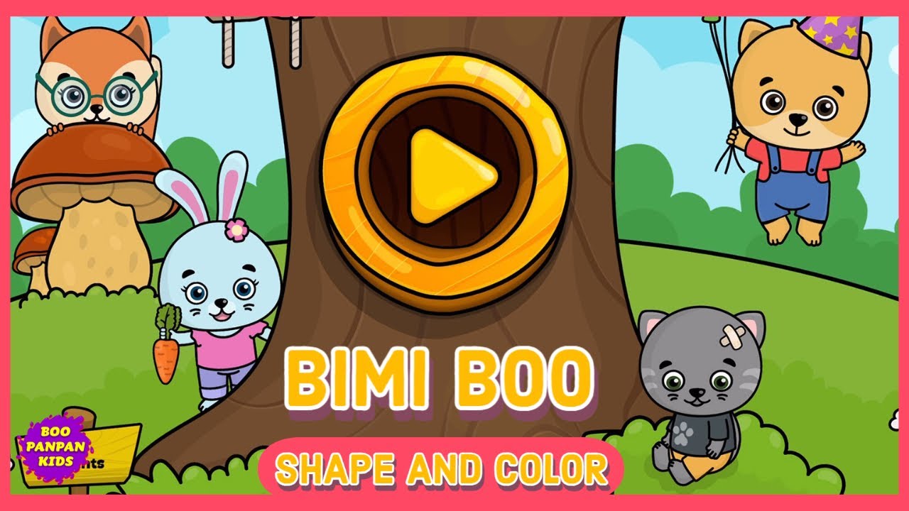Bimi boo Shape and color game|Boopanpankids - YouTube