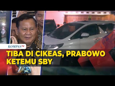 Momen Prabowo Tiba di Cikeas, Temui SBY Silaturahmi Lebaran