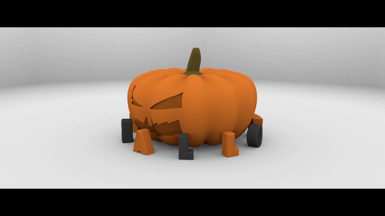 60fps 3D BLENDER ONLY HALLOWEEN INTRO TEMPLATE - YouTube