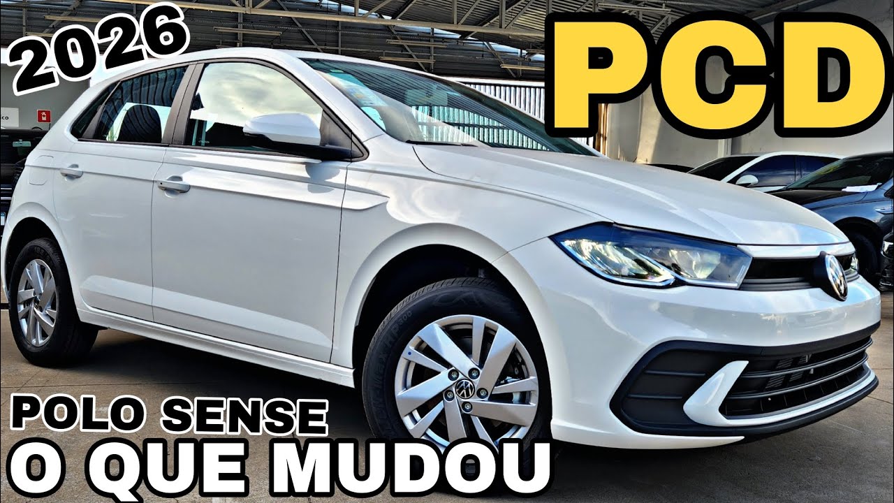 NOVO VW POLO SENSE 2026 PARA PCD | Ganhou Novidades na Linha 2026 ...