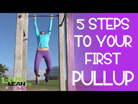 5 Steps to your first pull-up! for Women | LiveLeanTV - YouTube