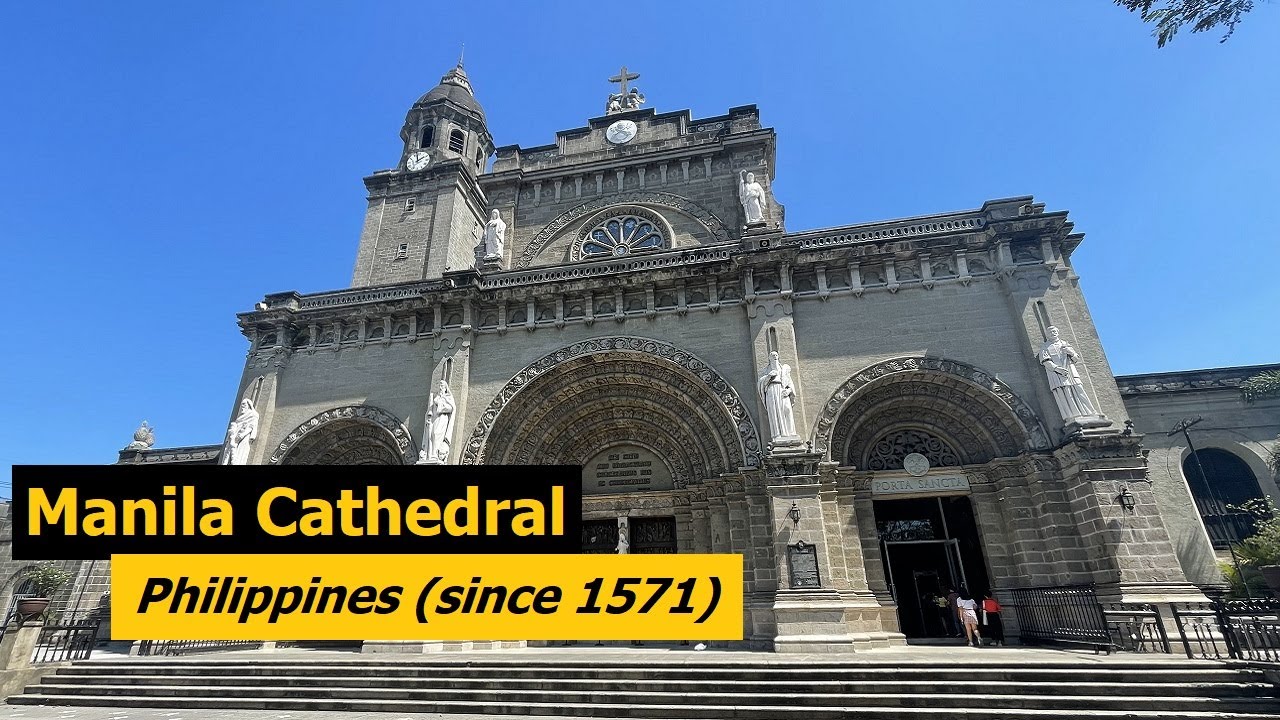 Manila Cathedral, Philippines (since 1571) - Oldest church - Located in ...