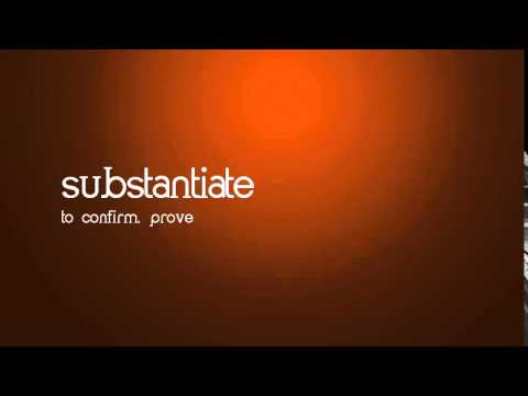 English Word Meaning - substantiate - YouTube