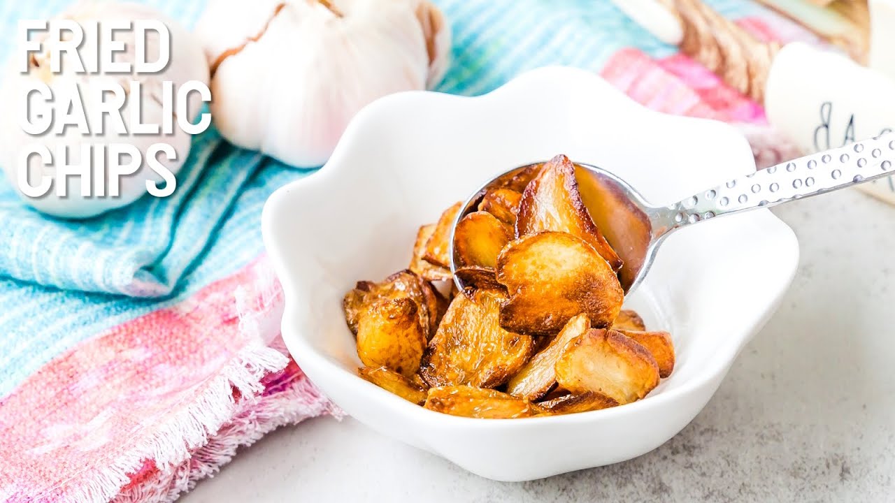 Fried Garlic Chips - YouTube