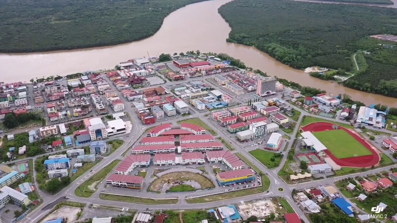 Sarikei Town Aerial View - YouTube