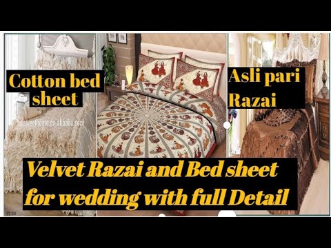 Cheap velvet Razai and bed sheet wholesale price market in Pakistan ...