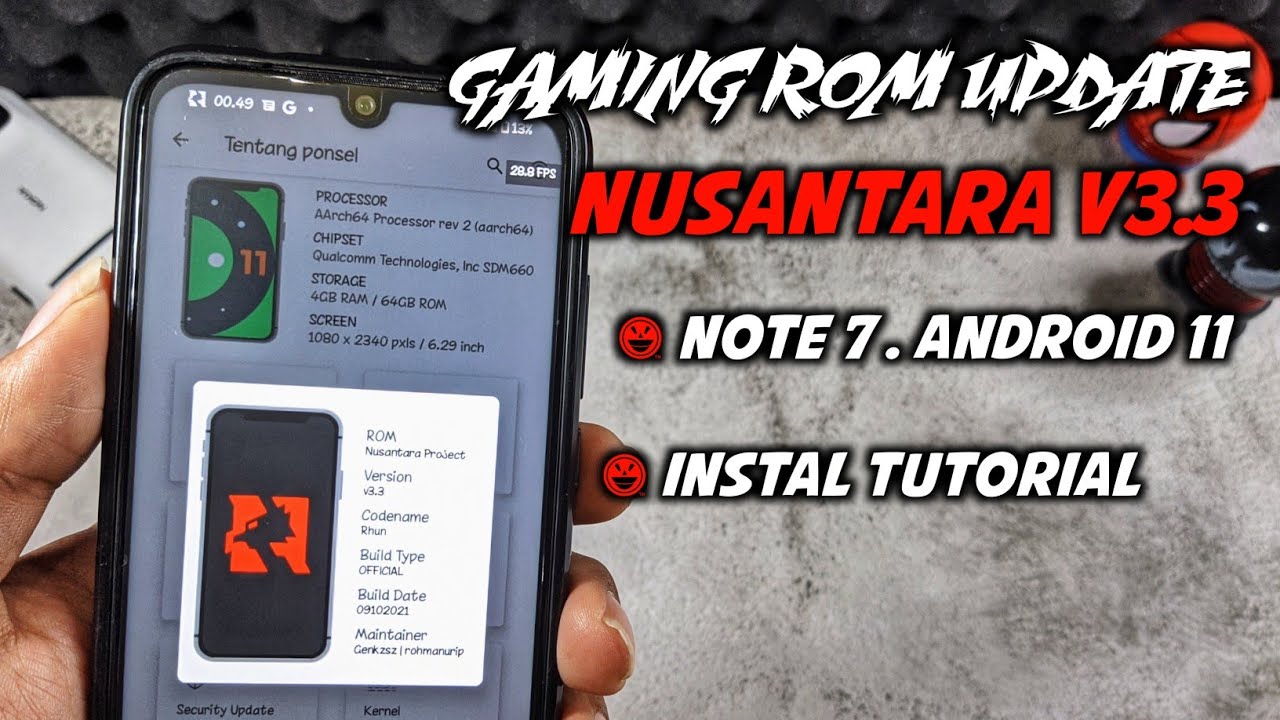 CARA INSTAL CUSTOM ROM GAMING NUSANTARA PROJECT V3.3 || XIOAMI NOTE 7 ...