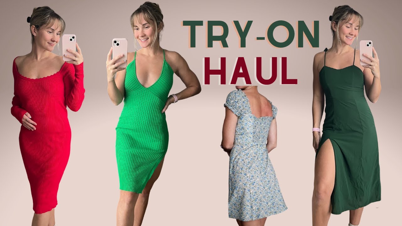 DRESS TRY-ON HAUL | RIHOAS DRESS | BODYCON, SUMMER DRESSES #rihoas # ...