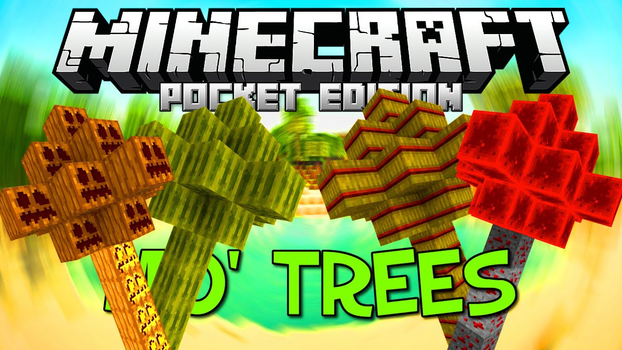 [0.10.5] More Trees Mod! - Minecraft Pocket Edition - (DOWNLOAD) - YouTube