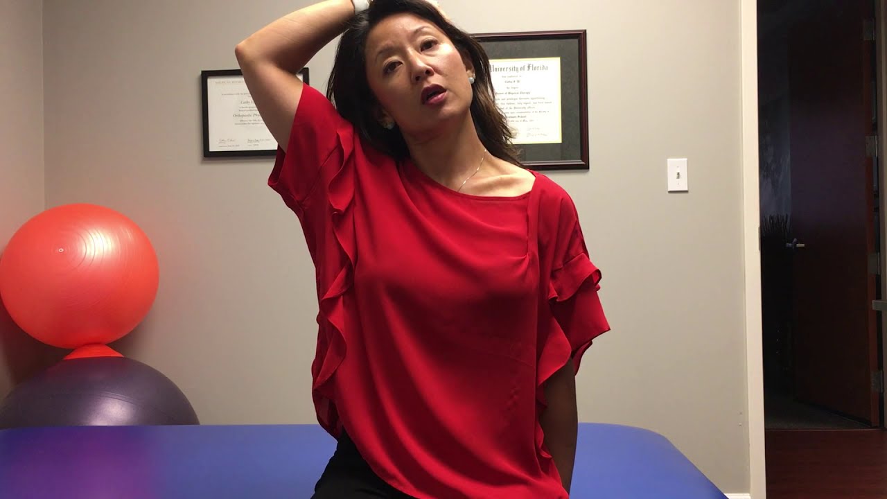 Upper Trap Stretch Cathy Orlando Physical Therapy Youtube
