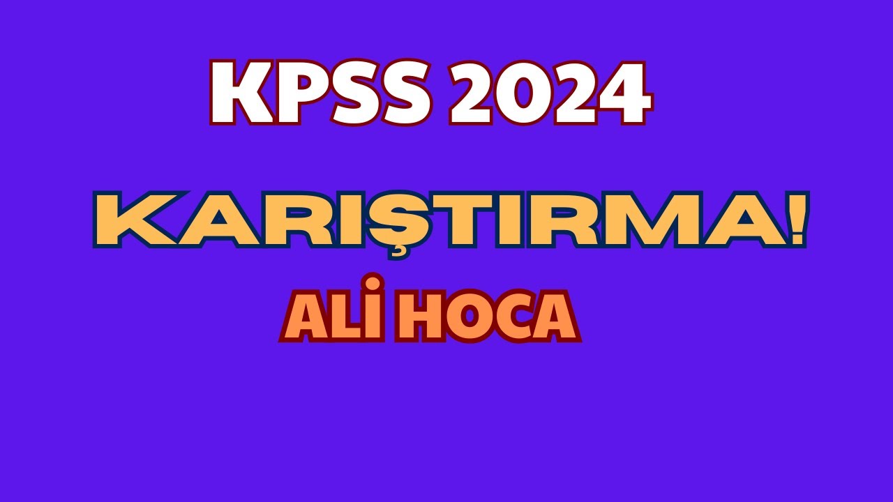 KPSS Tarihte Bunları Karıştırma - KPSS 2024 Osmanlı Devletinden 2 Kilit ...