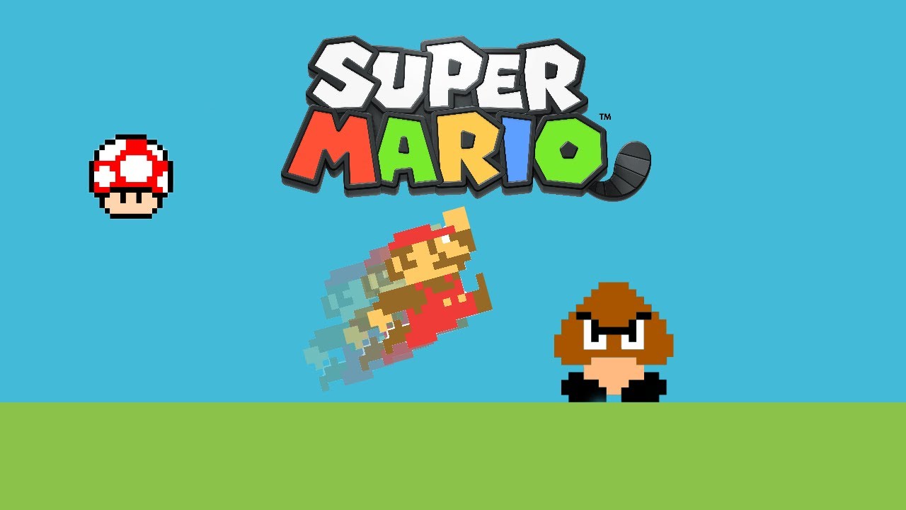 how to make super mario platformer game on scratch - YouTube