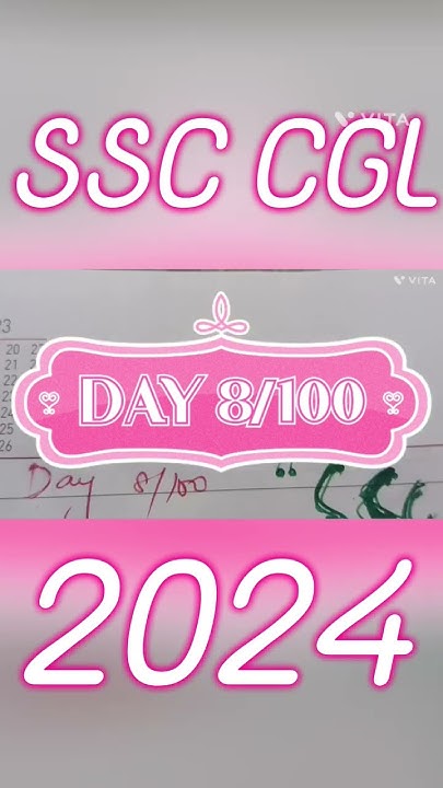 Day - 8 || 100 Days challenge || #ssccgl #ssccgl2024 - YouTube