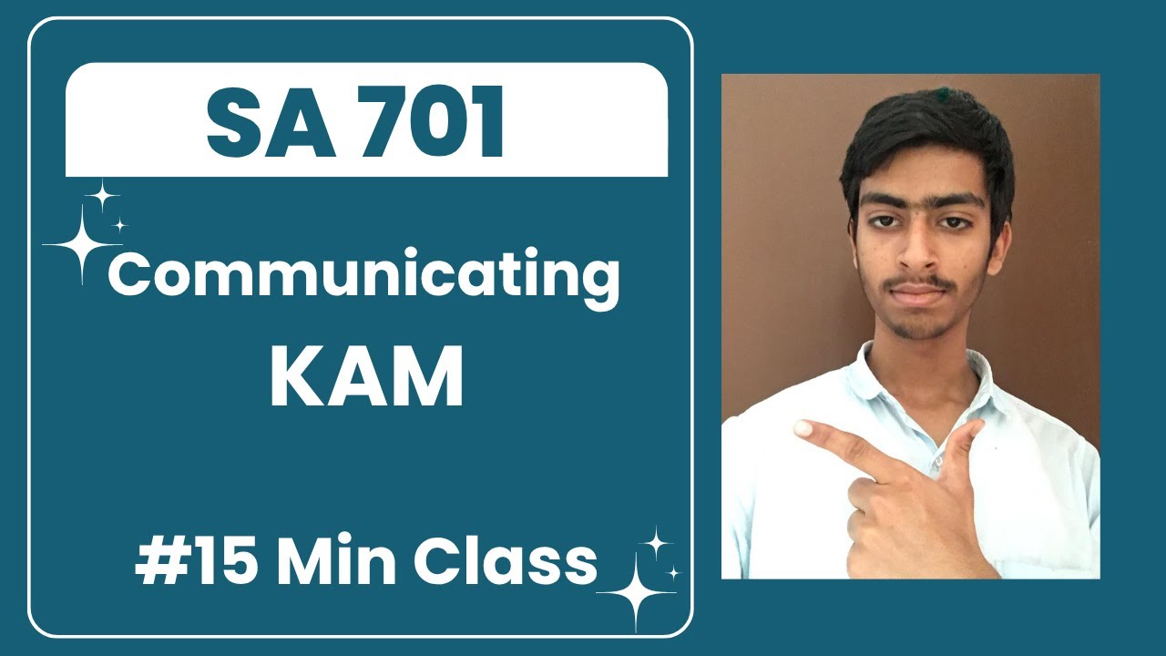 SA 701 - Communicating KAM | CA Final Audit in 15 Minz - YouTube