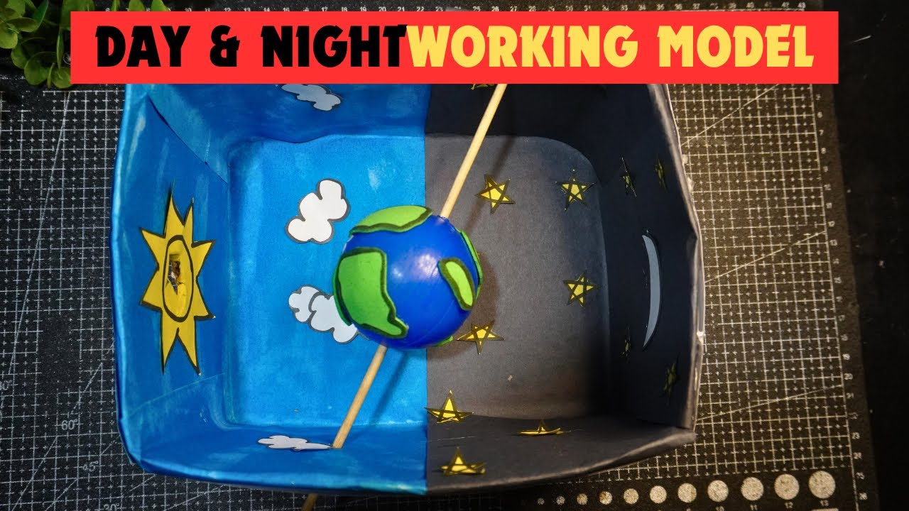 Earth Day And Night Working Model | School Project For Students ...