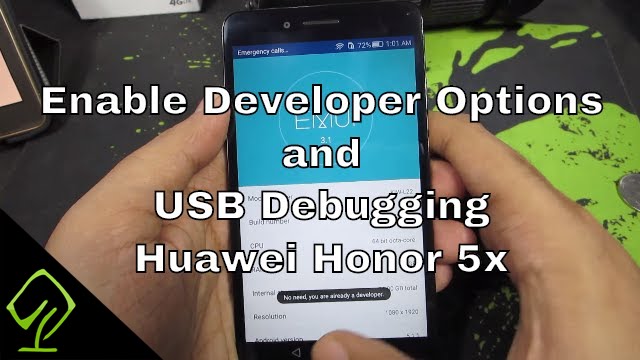 How to Enable Developer Options and USB Debugging on Huawei Honor 5x ...
